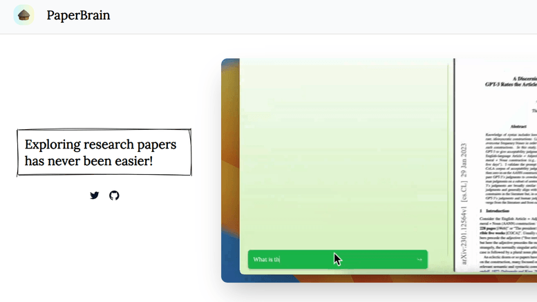 PaperBrain - for Exploring and Understanding Research Papers | B12