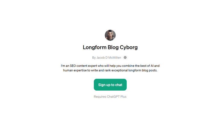 Longform Blog Cyborg - SEO Content Expert | B12