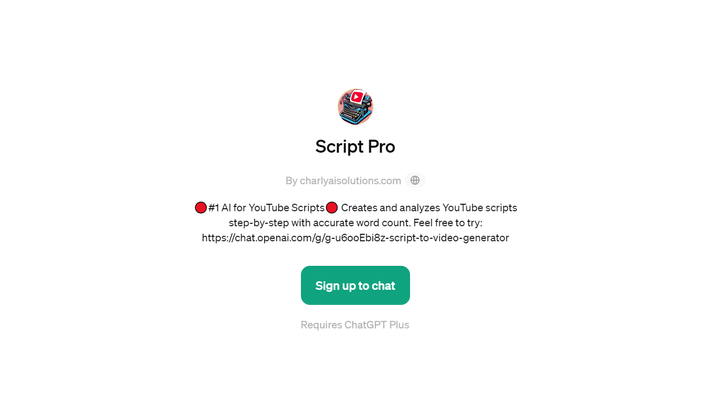 Script Pro - Easily Create YouTube Scripts | B12