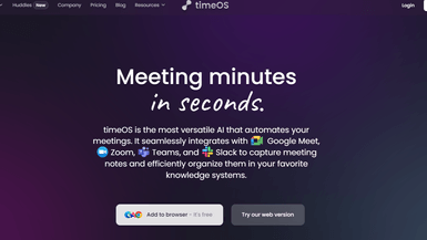 timeOS - Time Management AI Tool | B12