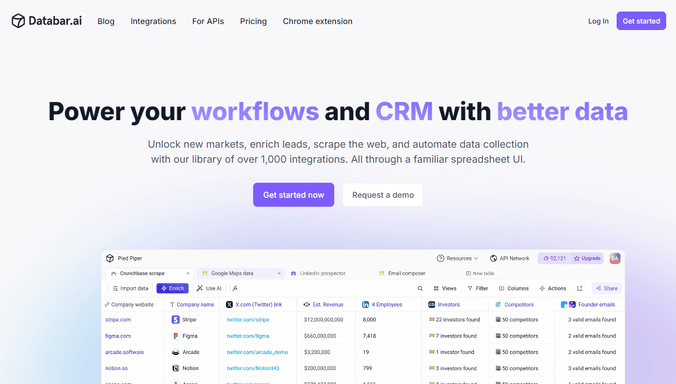 Databar - Power Your Workflows and CRM with Better Data | B12