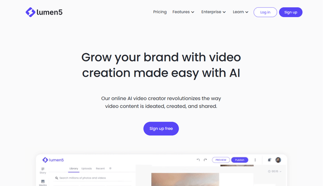 Lumen5 - Effortless AI Video Creation for Brand Storytelling | B12