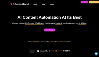 ContentBot - The Ultimate AI Content Creation Platform | B12