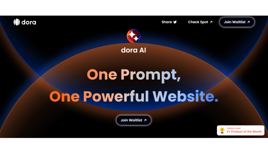 Dora AI - Powerful AI-Powered Website Builder | B12