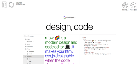 rnbw - Modern Code Editor | B12