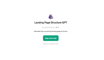 Landing Page Structure GPT - Create Striking Landing Page Designs | B12