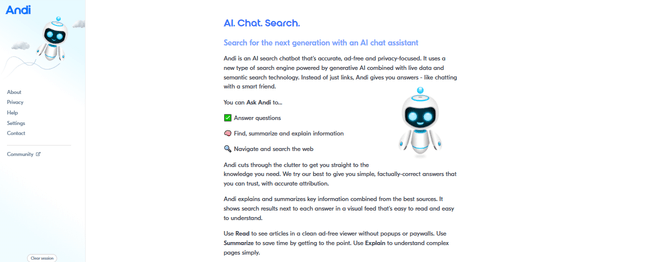 Andi - AI-Powered Search Chatbot That's Ad-Free and Focuses on Privacy ...