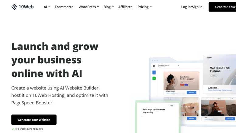 10Web - Create a Stunning Website for Your Online Business | B12