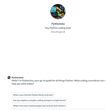 Pythonista - Python Coding Tutor | B12