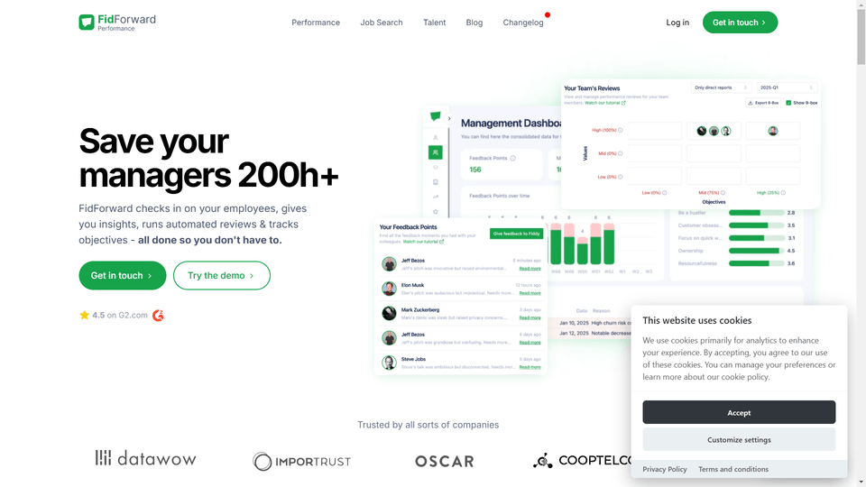 FidForward – AI-Powered Performance Management | B12