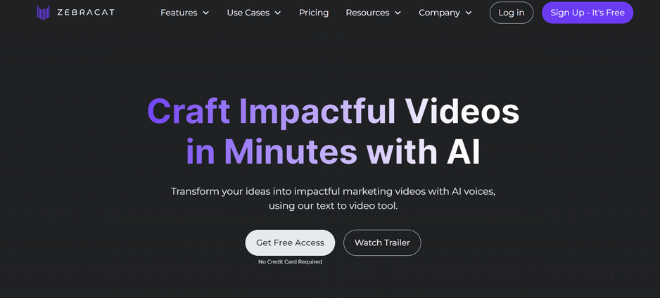 Zebracat - Create Engaging AI-Powered Videos | B12