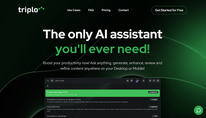 Triplo AI - Your All-in-One AI Assistant | B12