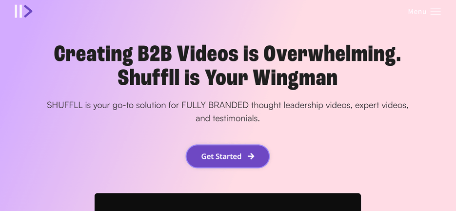 Shuffll - Create Fully Branded B2B Videos | B12