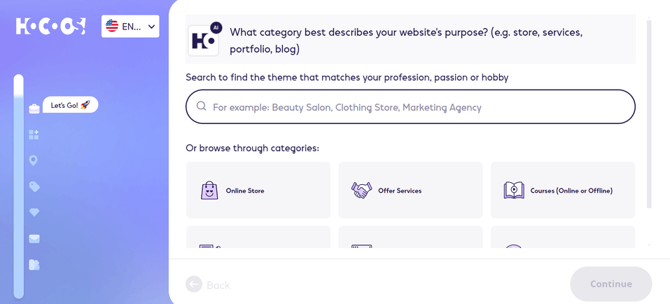 Hocoos - Simple, Free AI Website Builder | B12