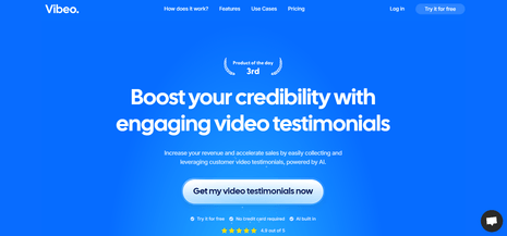 Vibeo - Create AI-Powered Video Testimonials | B12
