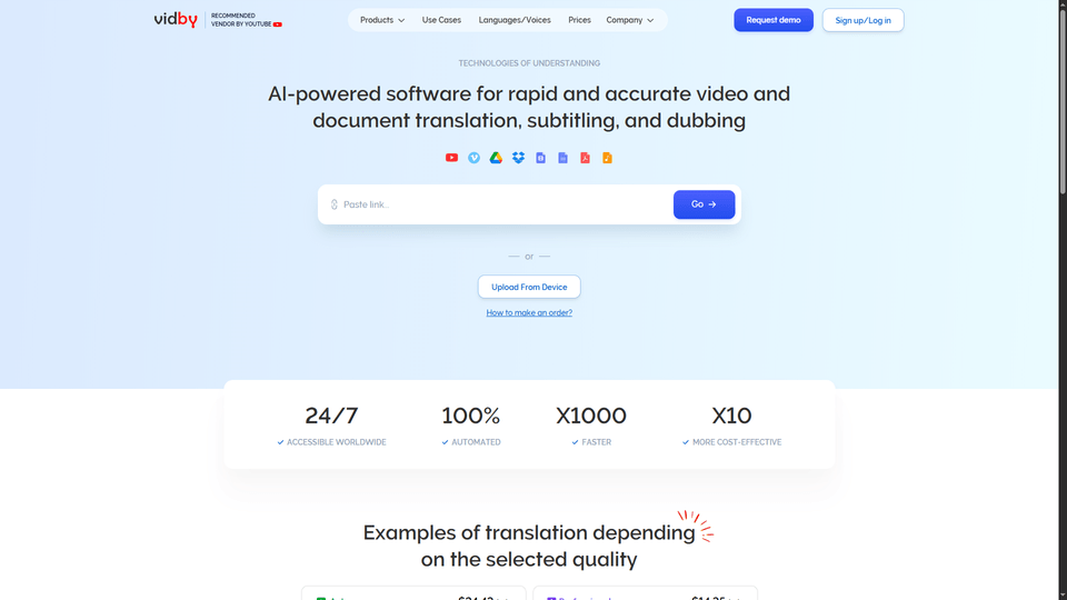 Vidby – AI Video Translation & Dubbing Tool | B12
