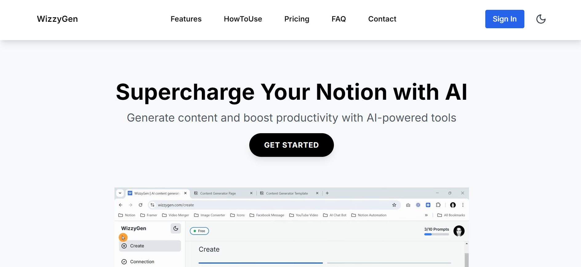 WizzyGen - Generate Content for Notion to Level Up Your Workflow | B12