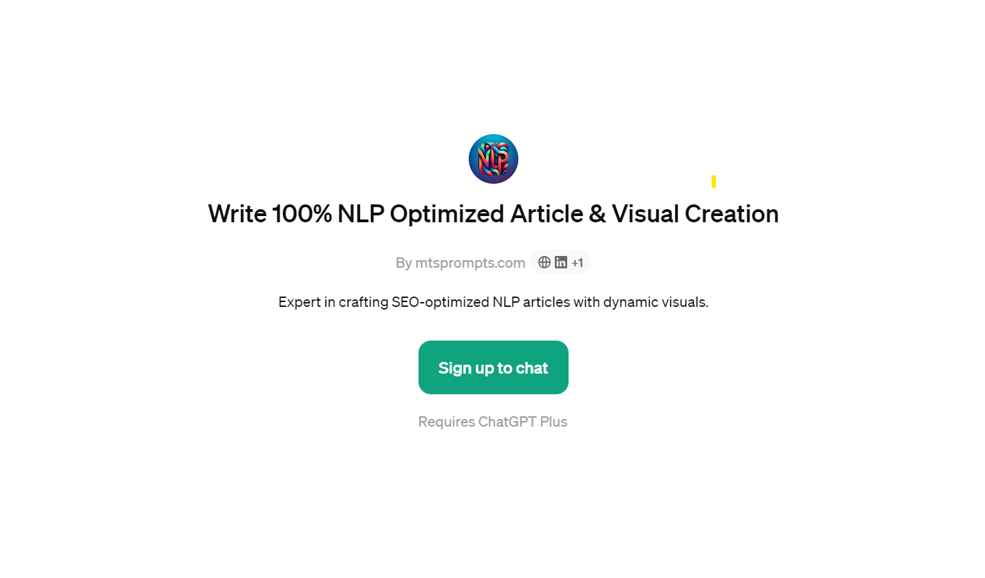 Write 100 Nlp Optimized Article And Visual Creation Streamlined