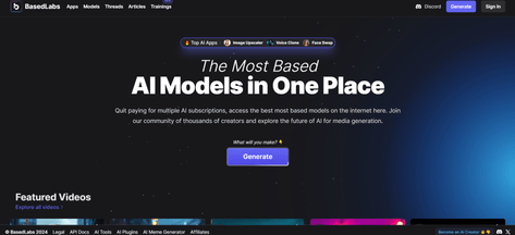BasedLabs - Effortless Video & Image Creation to Level Up Your Content | B12