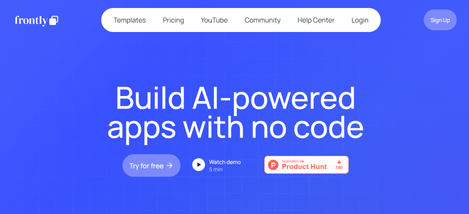Frontly - AI-Powered App Builder | B12