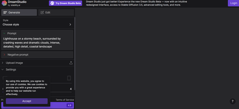 DreamStudio - Your Creative AI Toolkit with an Intuitive Design and Powerful Tools | B12