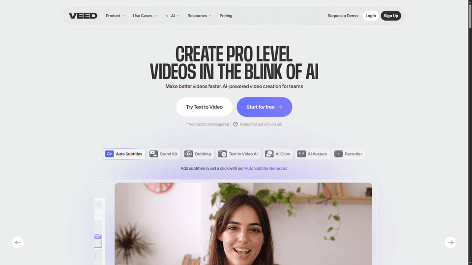 VEED – Video Editing & Creation Platform | B12