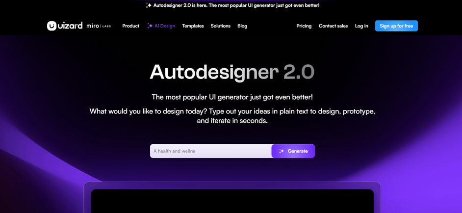 Autodesigner 2.0 - AI-Powered UI Design Tool | B12