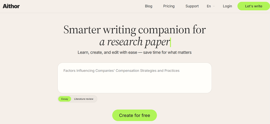 Aithor - AI-Powered Writing and Paraphrasing Tool | B12